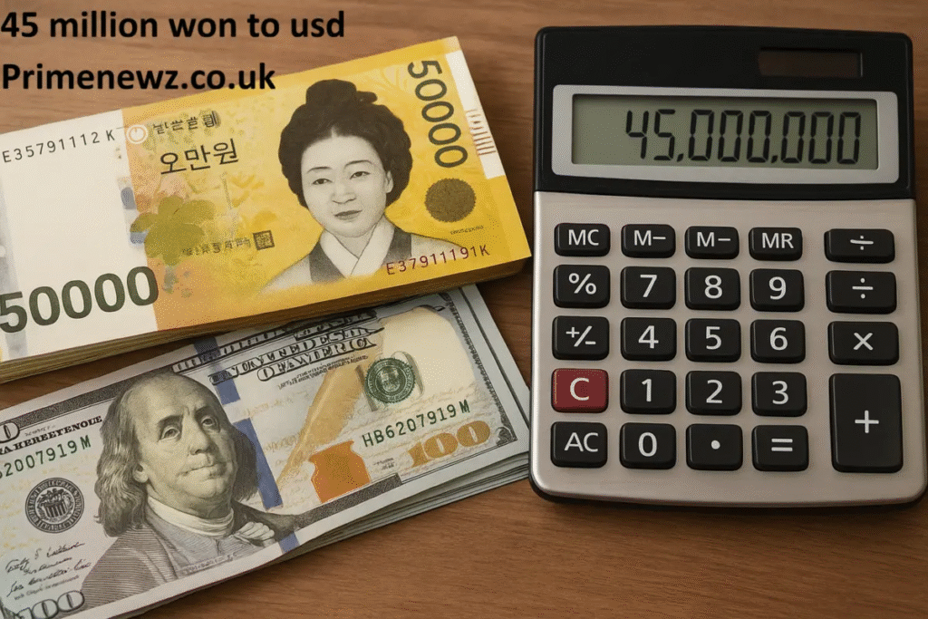 45 Million Won to USD: Current Exchange Rate, Conversion Value, and ...